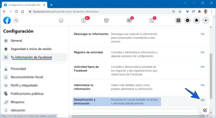 Cómo cerrar una cuenta de Facebook temporalmente